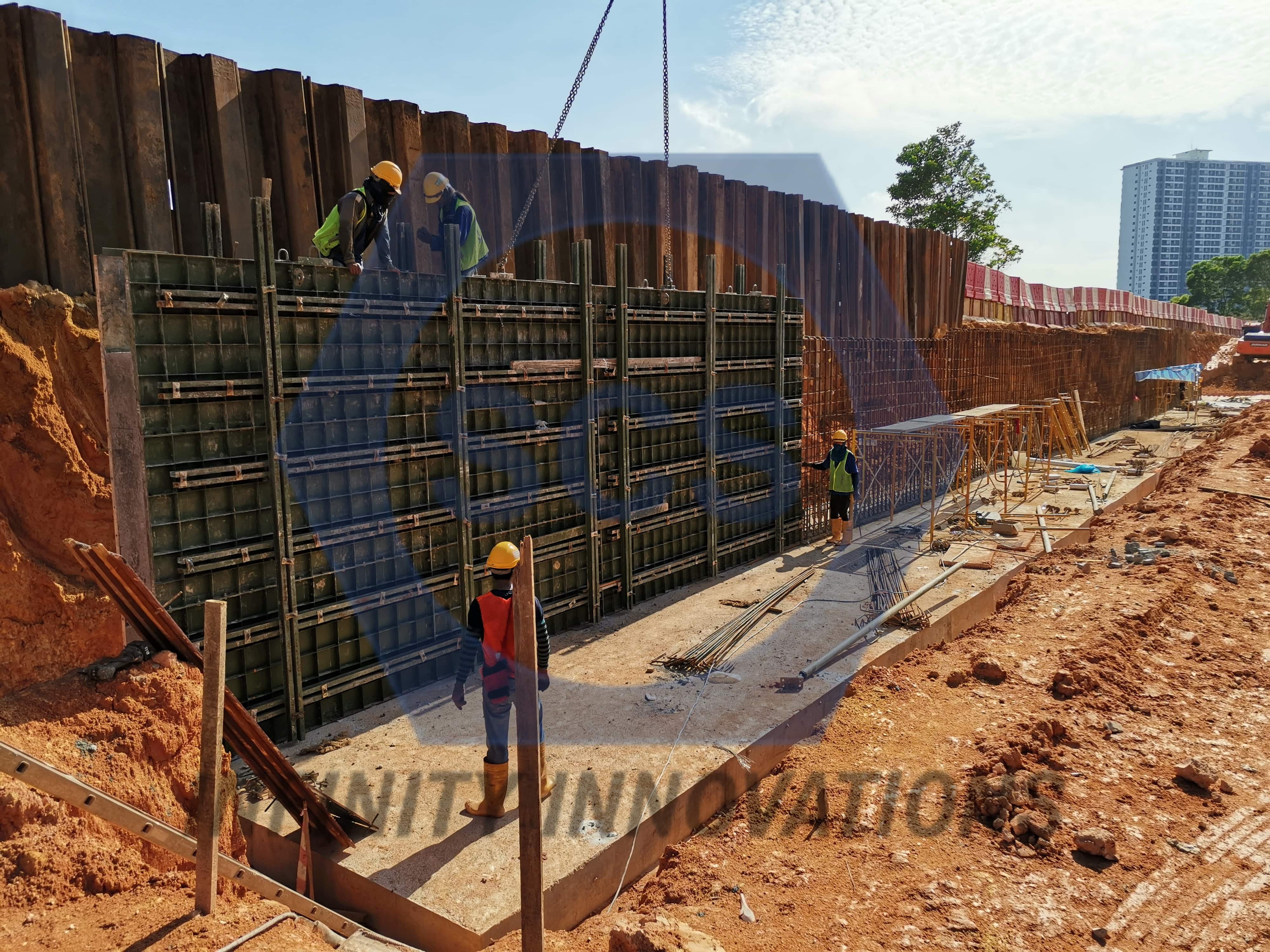 Retaining Wall Kempas Interchange