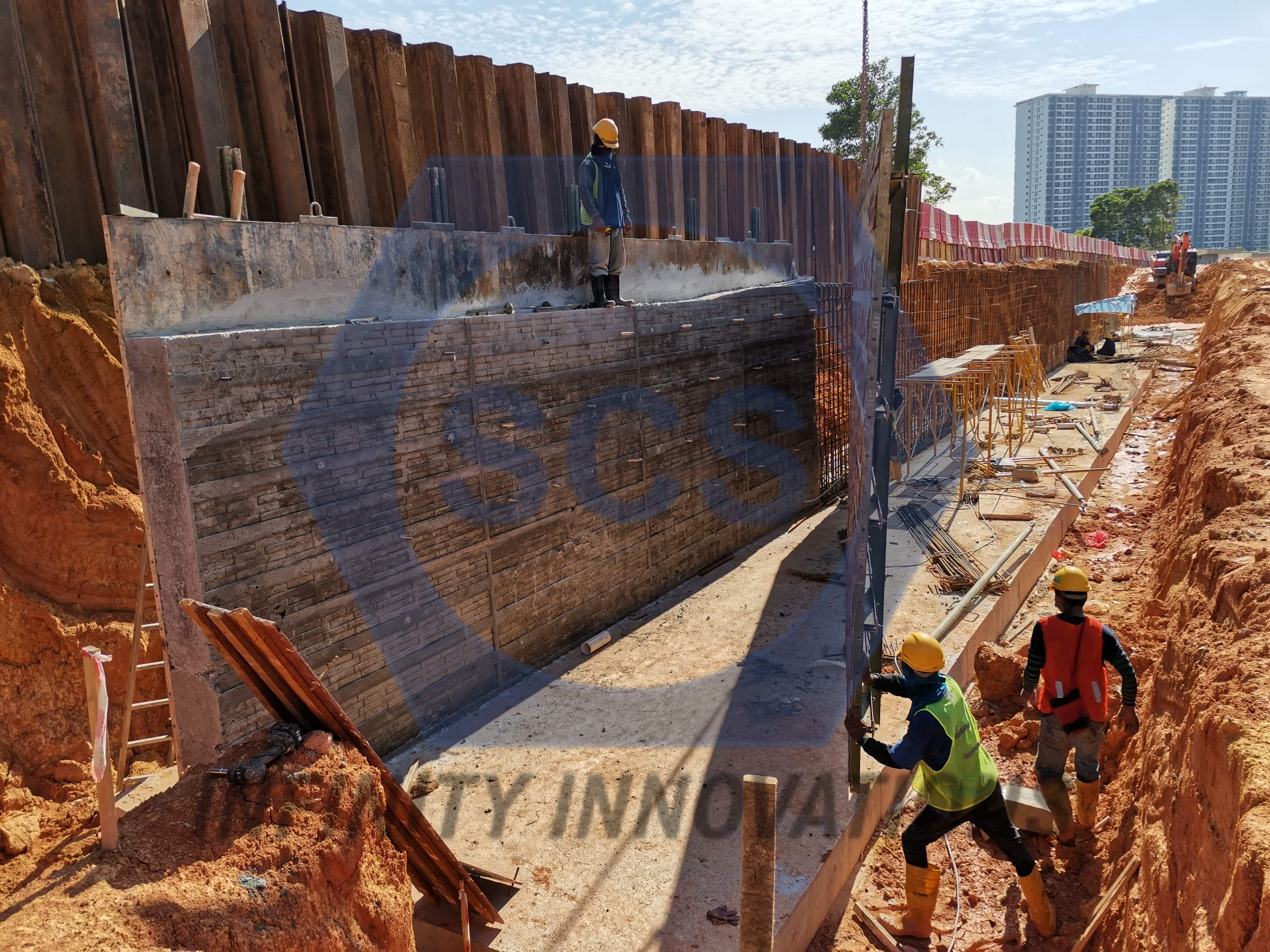 Retaining Wall Kempas Interchange