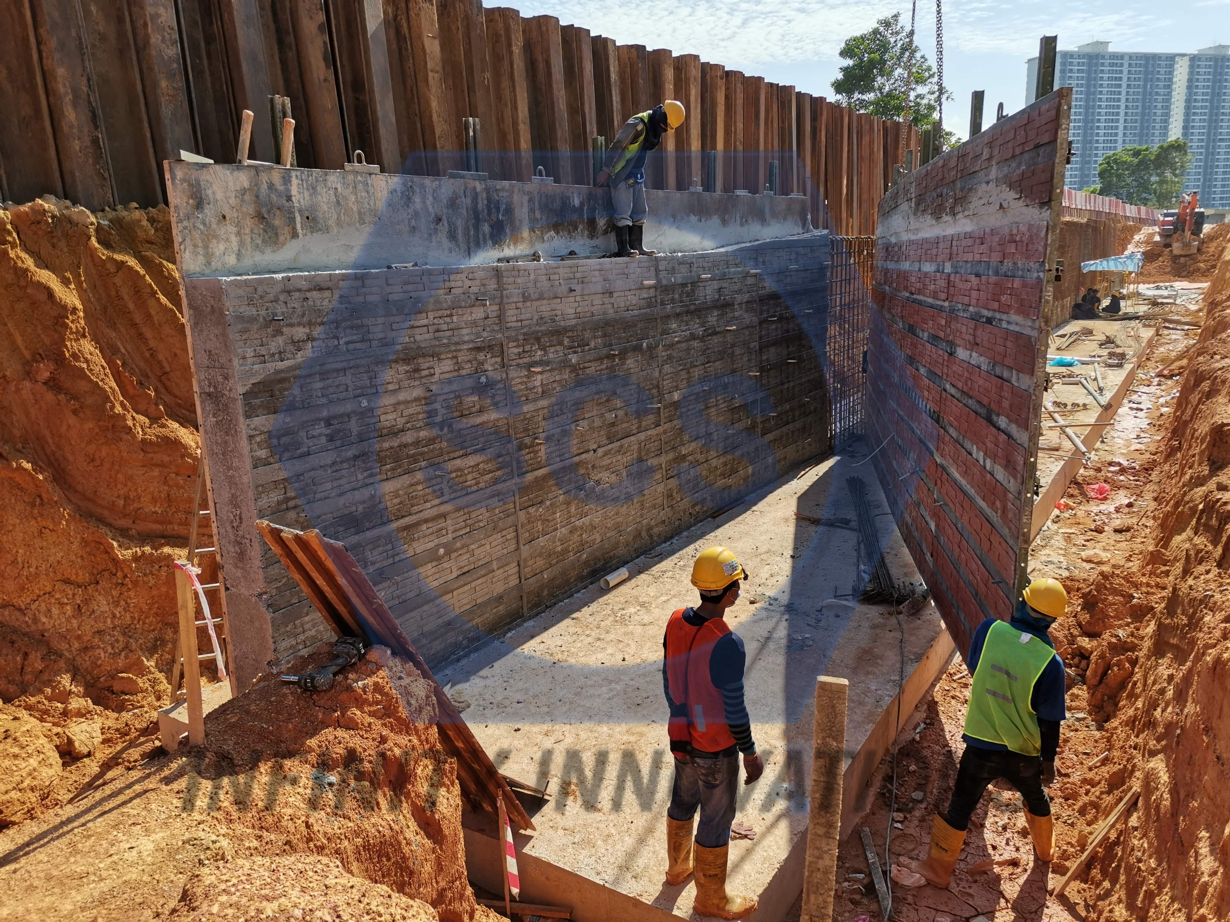 Retaining Wall Kempas Interchange