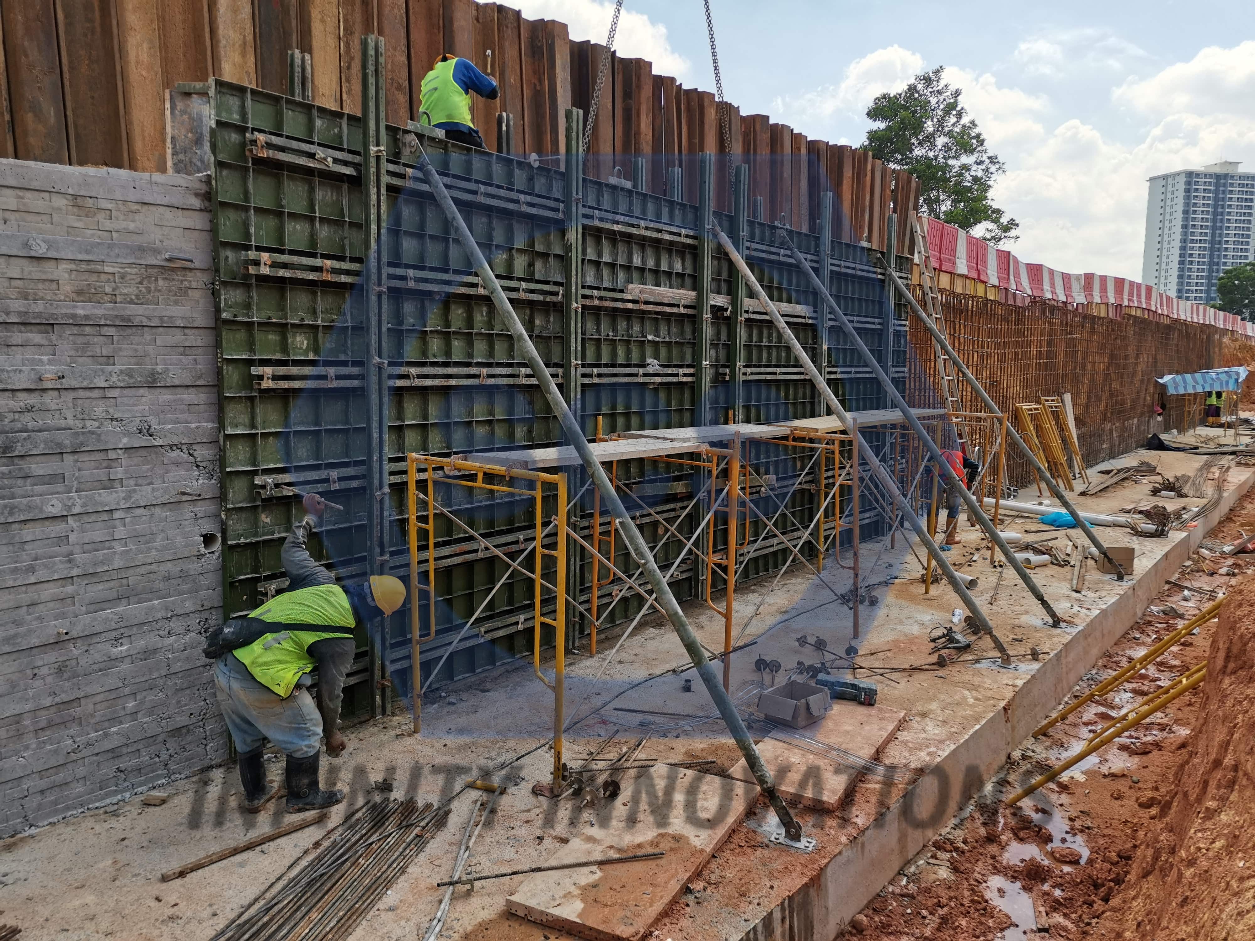 Retaining Wall Kempas Interchange