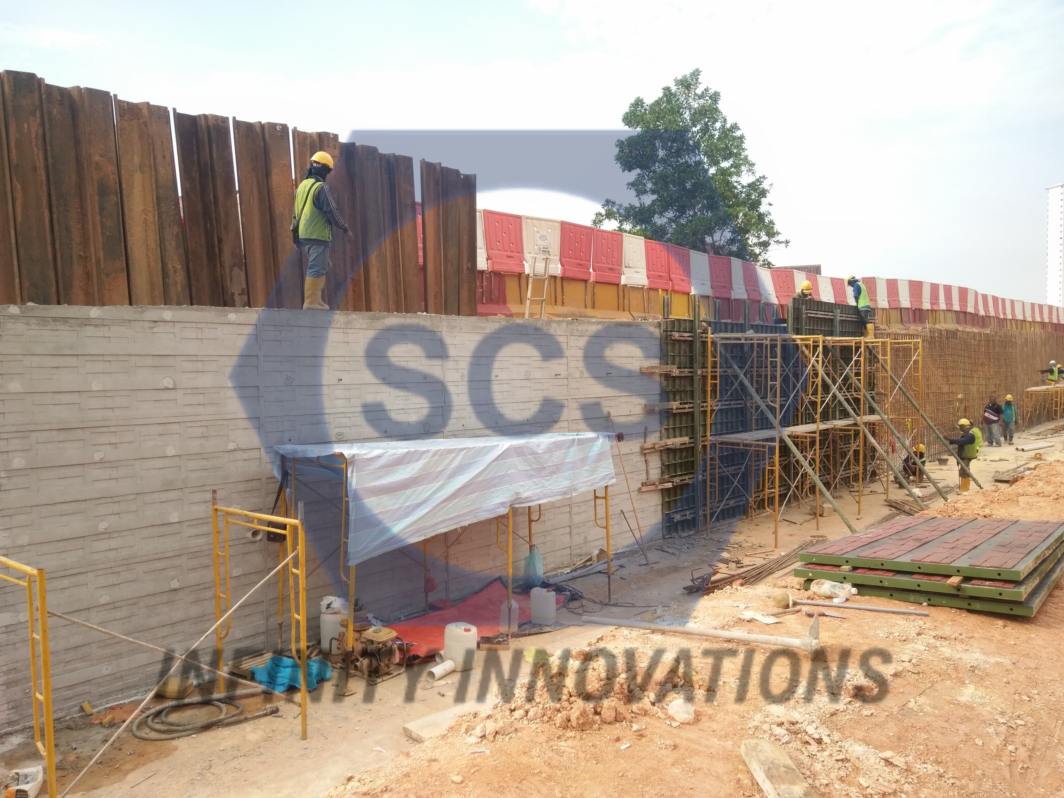 Retaining Wall Kempas Interchange